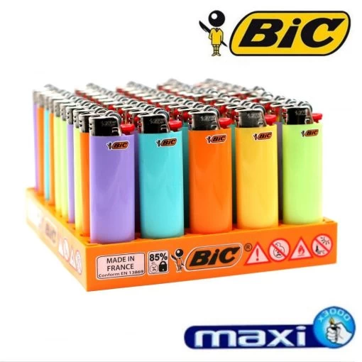 Find Your Plaquette De 50 Briquets BIC MAXI J 26 - Pastel Outlet Bargains at Fournitures Pour ...